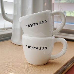 Pottery Barn | Kitchen | Set Of Pottery Barn Outlet White Espresso Cups ...